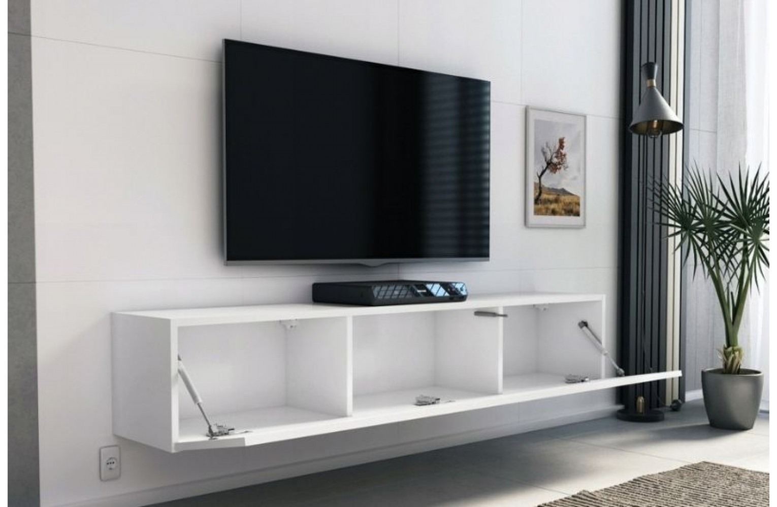 Έπιπλο TV MODUL 160 μαύρο κρεμαστό